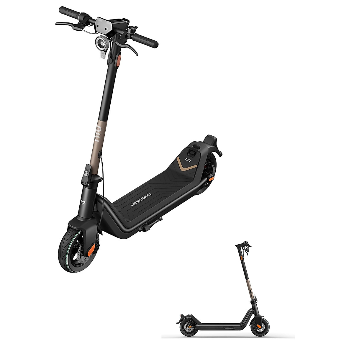 NIU KQi3 PRO Rose Gold Electric Scooter, Portable, Folding, Long Range 31 Miles Range, 20MPH Max Speed (Renewed)