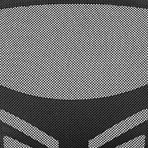 Flash Furniture Nicholas Mid-Back Transparent Black Mesh Multifunction Executive Swivel Ergonomic Office Chair with Adjustable Arms