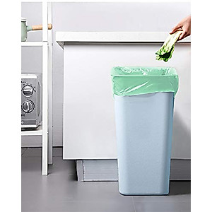 Compostable Trash Garbage bags,AYOTEE 13-15 Gallon Tall Kitchen Trash Bags,Heavy Duty Unscented 1.18Mils 55 Liter,60 Count,Strong Thicken Rubbish Waste Can Liners for Kitchen Garden Home