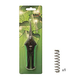 LDK Gardening Hand Pruner Pruning Snip Pruning Shears for Bud, Garden Trimming Scissors with Stainless Steel Curved Blades, 6.5-Inch