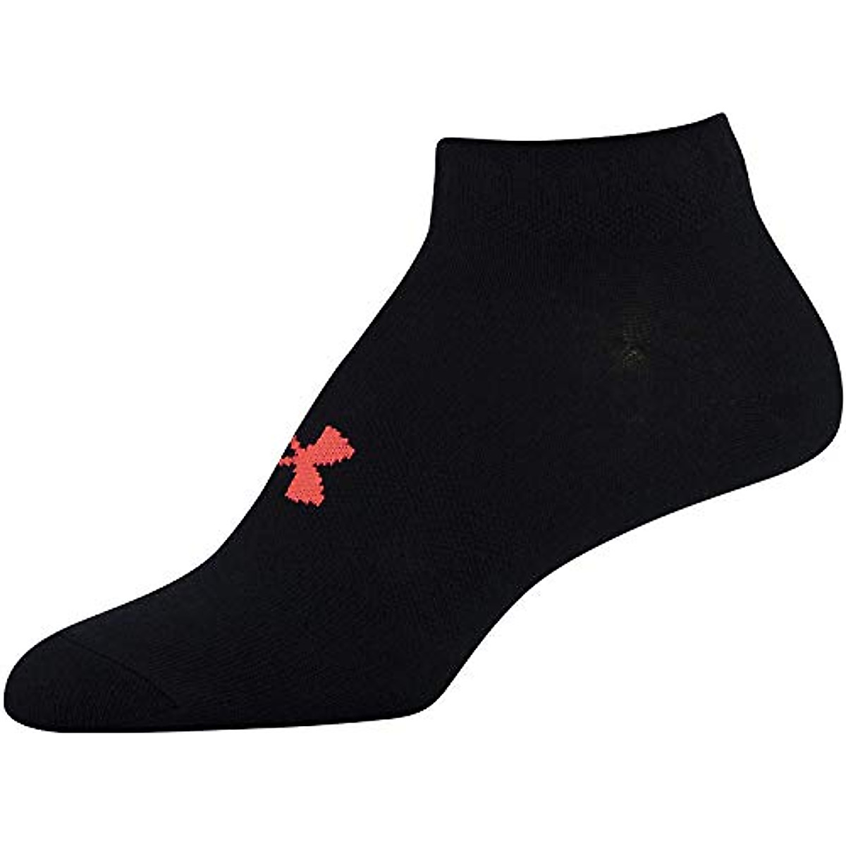 Under Armour Women's Essential Lightweight Low Cut Socks, 6-Pairs , Black , Medium