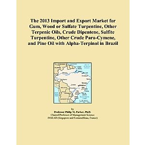 The 2013 Import and Export Market for Gum, Wood or Sulfate Turpentine, Other Terpenic Oils, Crude Dipentene, Sulfite Turpentine, Other Crude Para-Cymene, and Pine Oil with Alpha-Terpinol in Brazil