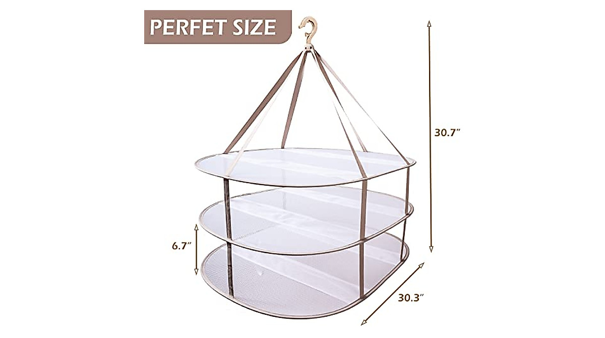Looca Flat Mesh Laundry Drying Rack - Foldable & Portable