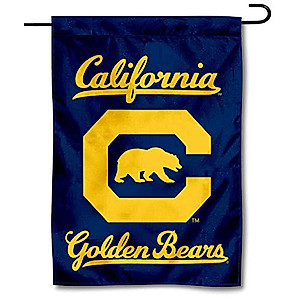 Cal Berkeley Golden Bears Block C Logo Garden Flag