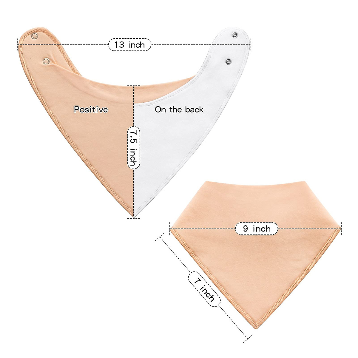 Little Tots Baby Bandana Drool Bibs for Boys, Girls, Baby Unisex Cotton Bibs 10 Pack Soft and Absorbent (Magical ocean)