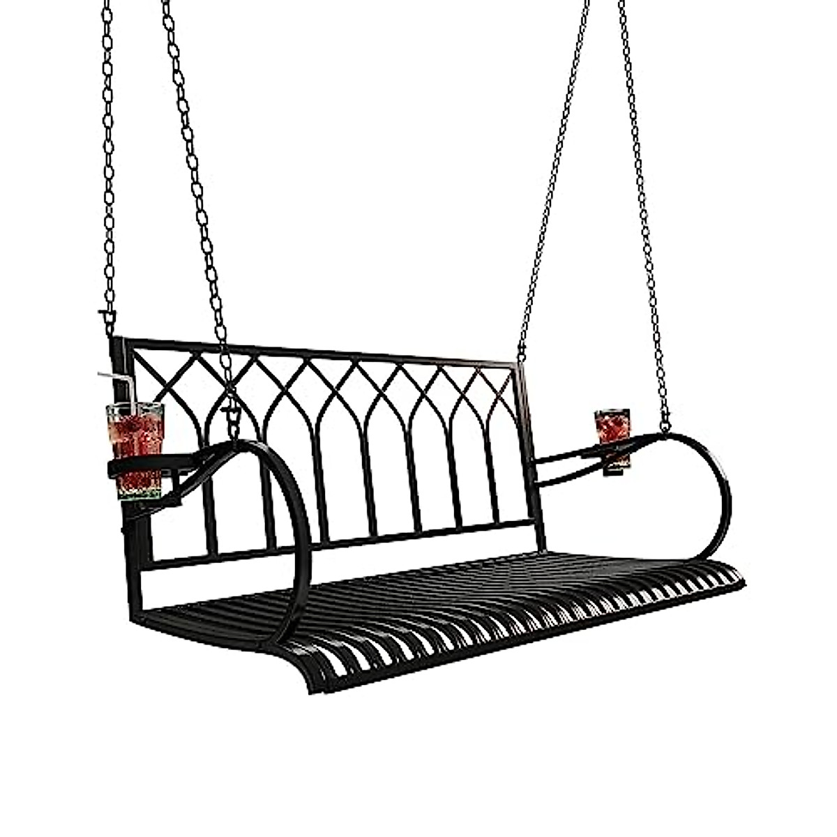 Live Casual Heavy Duty 800 Lb Canterbury Metal Porch Swing