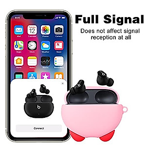 Jowhep Case for Beats Studio Buds Cartoon 3D Design Cute Silicone Cover Fashion Kawaii Funny Cool Fun Unique Wireless Powerbeats Cases for Beats Earbuds Headphones for Girls Boys Teen