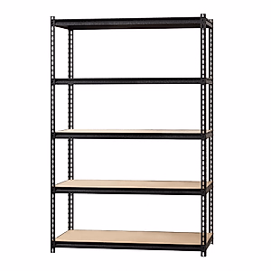 Lorell 2,300 lb Capacity Riveted Steel Shelving