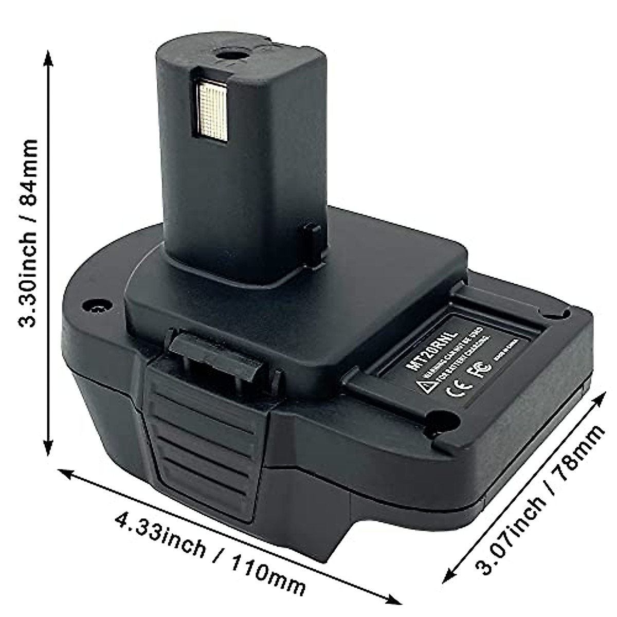QINIZX Battery Adapter for Makita 18V Lithium Battery to Ryobi 18V One+ Lithium-Ion Cordless Tool, Convert Makita 18V Battery BL1860B BL1850B BL1840 BL1830B BL1815 to Ryobi 18V Battery P102 P108