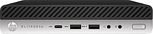 HP Elitedesk 800 G3 Mini Business Desktop (Intel Quad Core i5-6500T, 8GB DDR4 RAM, 256GB SSD) Type-C, DisplayPort DP, HDMI, DisplayPort, WiFi, Ethernet, Windows 10 Pro 64-bit (Renewed)