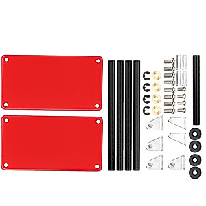 VGEBY Tools Trolley Kit, 2 Tier Tools Storage Trolley Mobile Workshop Garage Repair RC Accessories for 1/8 1/10 1/12 1/16 Scale Model Large Size(Red) Figlot Rc 1/87 Scale Grease