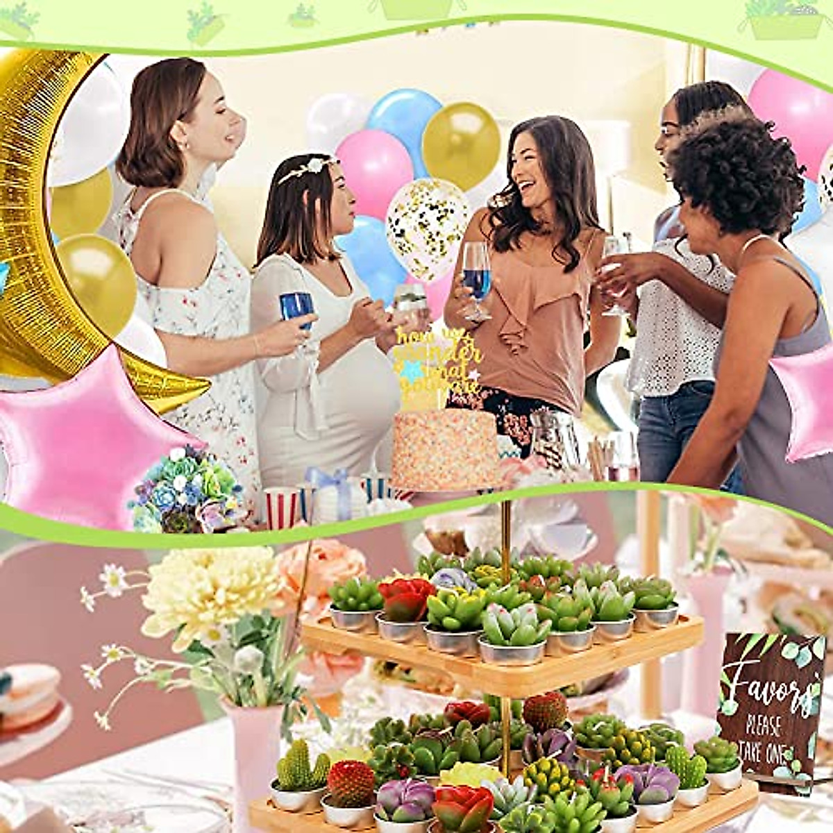 AIXIANG 12Pcs Cactus Candles Succulent Candles, Wedding Party Favors for Guests, Bridal Shower Candles Favors, Housewarming Favor, Baby Succulents Favors Baby Shower, Christmas Gifts