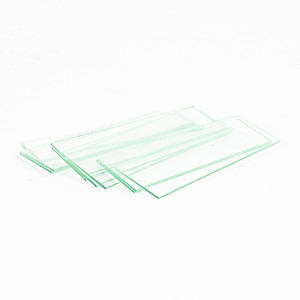 AmScope 72 Pre-Cleaned Blank Microscope Slides and 100 22x22mm Square Cover Glass