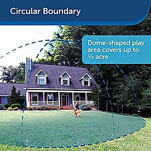PetSafe Wireless Fence Pet Containment System with Extra Battery Pack, Covers up to 1/2 Acre, for Dogs over 8 lb., Waterproof Receiver with Tone / Static Correction