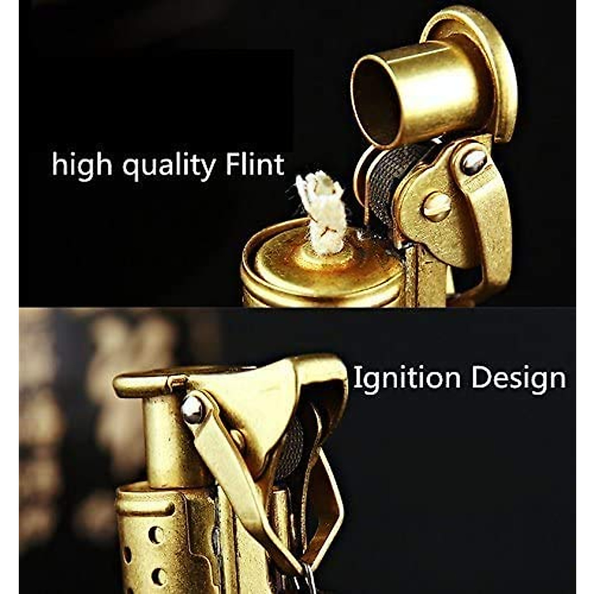 Gravitis WWII Vintage Brass/Copper Trench lighter and Solid Brass