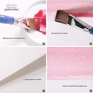 Winsor & Newton Cotman Watercolor Paint Set, Field Travel Set, 12 Half Pan w/ Brush, Mixing Palette, Bottle