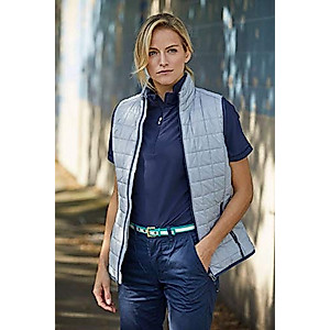 Cutter & Buck Rainier Primaloft Womens Eco Insulated Full Zip Puffer Vest, Dark Navy, X-Large