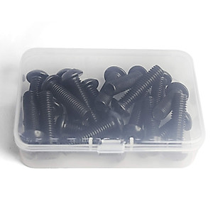 M8 x 75mm Button Head Socket Cap Screws Bolts, 10.9 Grade Alloy Steel, Black Oxide Finish, Metric Allen Hex Drive, Fully Threaded, 10PCS