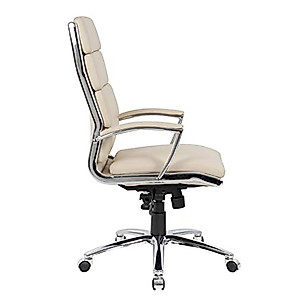 Boss Office Products Executive CaressoftPlus Chair with Metal Chrome Finish (B9471-BG), Beige