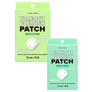 I DEW CARE Hydrocolloid Acne Pimple Patch - Timeout Blemish Original + Timeout Blemish Plus Bundle