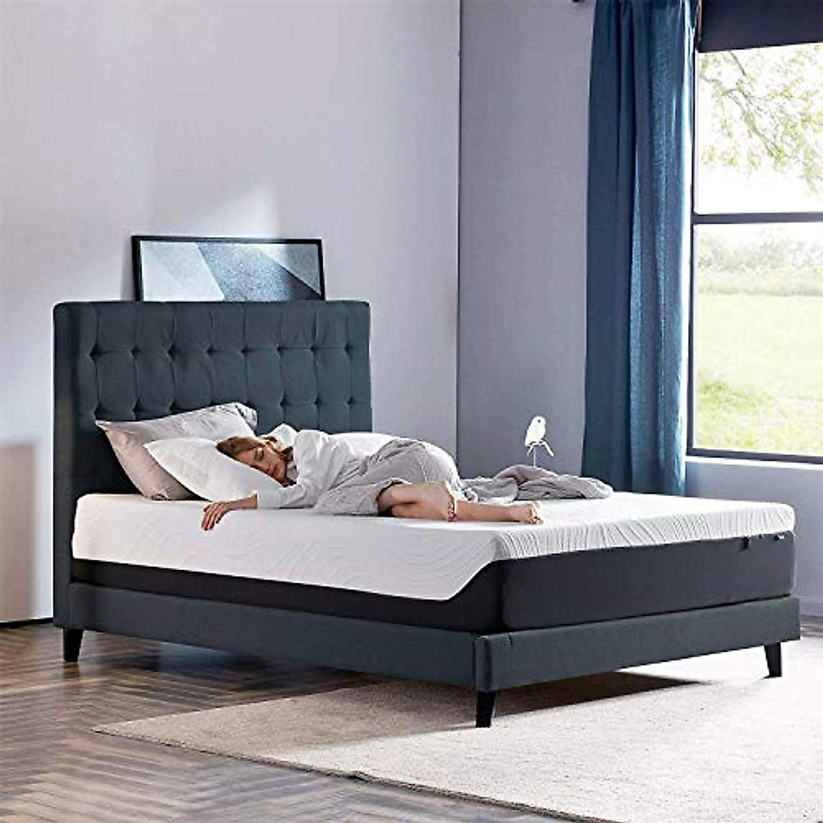 SOFTSEA Queen Mattress 10 Inch Memory Foam Cool Gel Medium Mattress