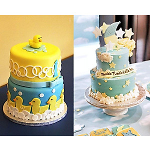 Fondant Cutter 13pcs/ Set, Geometric MultiCutters for Cake Design - Round Square Oval Heart - Small, Medium & Large Size