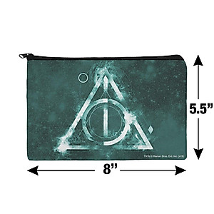 Harry Potter Deathly Hallows Logo Pencil Pen Organizer Zipper Pouch Case