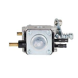 Timunr C1U-K82 C1U-K54 C1U-K54A Carburetor with Fuel Line Kit Replacement for Mantis Tiller Cultivator TC-210 TC-210i TC-2100 SV-6 SV-5H/2 SV-5C SV-4B LHD-1700 HC-1500 for 12520013123