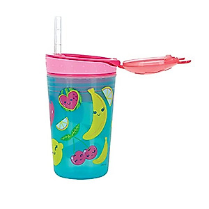 Nuby 1pk Snack N' Sip 2 in 1 Plastic Snack and Drink Cup, Multi color