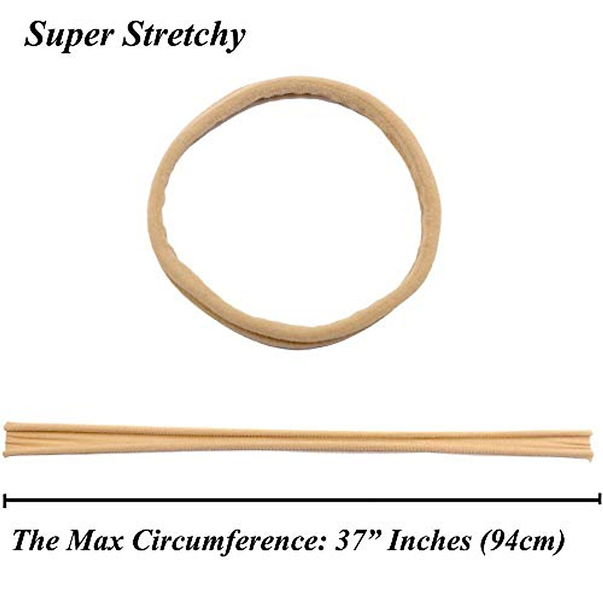 CÉLLOT 60 Pieces Super Soft Stretchy Nylon Headbands for Babies Newborn and Infants DIY Crafts Women's Yoga Activities Gifts Box Included