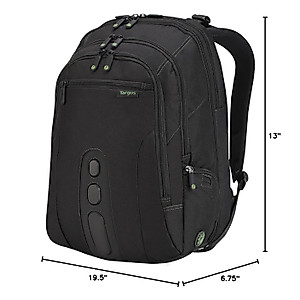 Targus Travel Laptop Backpack for 17 inch Laptops, TSA Checkpoint-Friendly Carry On Travel Backpack for Women Men Business/College Laptop Bag for Work School Travel, Black (TBB019US)
