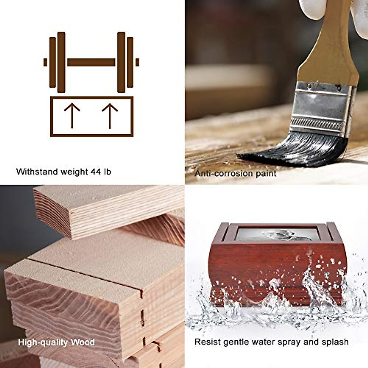 MAKEY'S Wood Urns for Ashes Adult Male/Female,Professional Wooden Unr for Human Ashes,Decorative and Crematory Urn