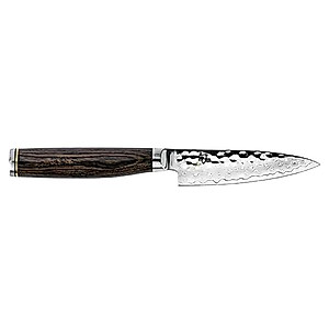 Shun Premier 4" Paring Knife w/Tsuchime Damascus Steel Blade