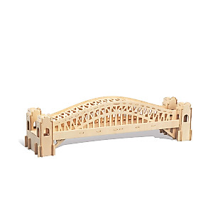 Puzzled Sydney Bridge 3D Wooden Puzzle Model Kit - Fun and Education Wooden Building Kits for Kids, DIY Wooden Puzzle Toy Bridge Model Construction Kit, Cool Architecture Gifts for Kids - 55 Pieces