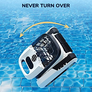 Seauto Seal SE Robotic Pool Vacuum-Intelligent Path Planning Automatic Pool Cleaner, Working Time Up to 2-2.5 Hours Cordless Pool Vacuum, Suitable for Walls and Floors of 2150 Square Feet Pool