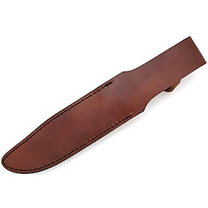Snake Eye Tactical Full Size KA-BAR Style Genuine Leather Sheath (Brown 8")