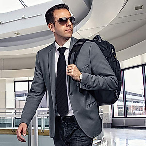 OGIO 411069-BLACK Business Excelsior 17" Laptop Backpack/Rucksack, Black/Silver