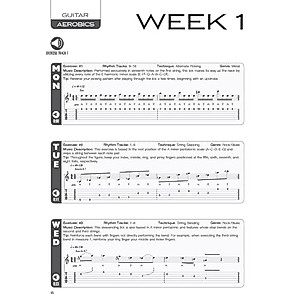 Guitar Aerobics: A 52-Week, One-lick-per-day Workout Program for Developing, Improving and Maintaining Guitar Technique Bk/online audio