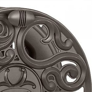 Suncast Sidewinder Side Scroll 60 Foot Hose Capacity Resin Decorative Wall Mount Hose Reel, Bronze (4 Pack)