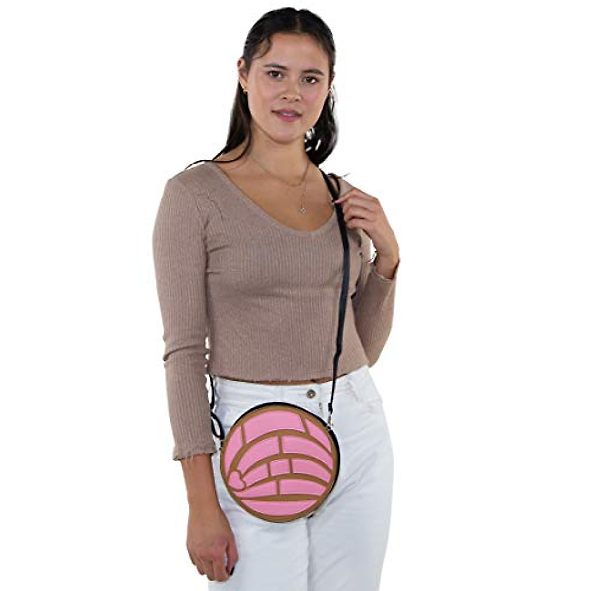 Sleepyville Critters - Teen Girl Concha Cross Body Bag in Vinyl | Great Novelty Gift Concha Purse in Vinyl | White Elephant Gifts Concha Cross Body Bag