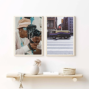 Retro Art Prints - (11" x 14") Ready to Frame Set of 4 Eye Catching Poster Prints - Home Decor/Bedroom/Kitchen/Dorm - By Printer's Row & Co.