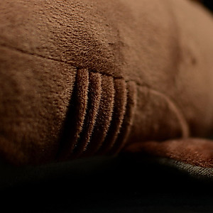 Megamouth Shark Plush Stuffed Sea Animal, 18.89 Inch Dark Grey Simulation Megamouth Shark Plush Stuffed Toy Simulate Real Shark Animal Plush Toy, Gift Pillow for Boys and Girls, Decorate Room