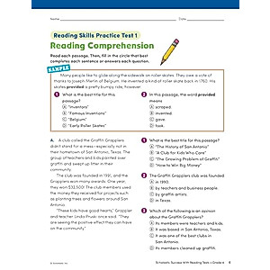 Scholastic Success with Reading Tests Grade 4 Workbook