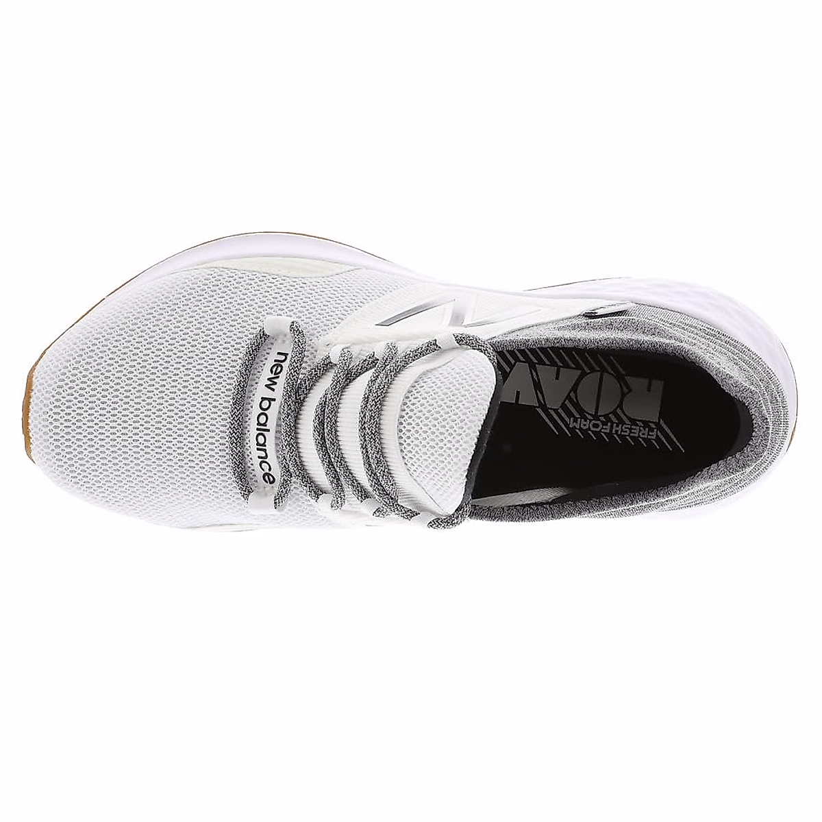New Balance Women's Fresh Foam Roav V1 Sneaker, Nb White/Black, 9 M US