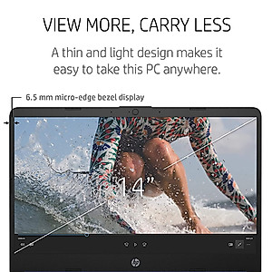 HP Latest Stream 14" HD Laptop, Intel Celeron Processor, 4GB Memory, 64GB eMMC Storage, Fast Charge, HDMI, Up to 11 Hours Long Battery Life, Office 365 1-Year, Win 11 S, Microfiber Bundle, Blue