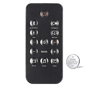 CHUNGHOP New Remote Control Compatible with JBL Cinema SoundBar SB150 Audio System Player Controller with CR2025 Battery