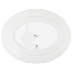 Kate Spade Parker Place 13" Oval Serving Platter, 3.20 LB, Blue