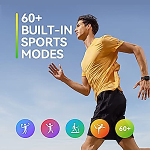Amazfit Bip 3 Pro Smart Watch for Android iPhone, 4 Satellite Positioning Systems, 1.69" Color Display, 14-Day Battery Life, 60+ Sports Modes, Blood Oxygen Heart Rate Monitor, Water-Resistant(Black)