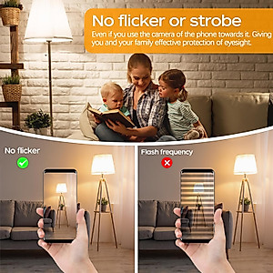 Leools Dimmable Half Black Light Bulb, 6W (60W Eqv.), Anti Glare LED Light Bulbs,2700k Warm White, E26 Silver Dipped Bulb, G25 Globe Light Bulbs for Bathroom, Vanity, Mirror,4Pcs