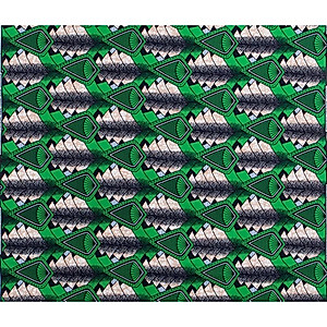 African Fabric 100% Cotton Kente Cloth by The Yard 6 Yards African American Ankara Print Wax Fabric 1485